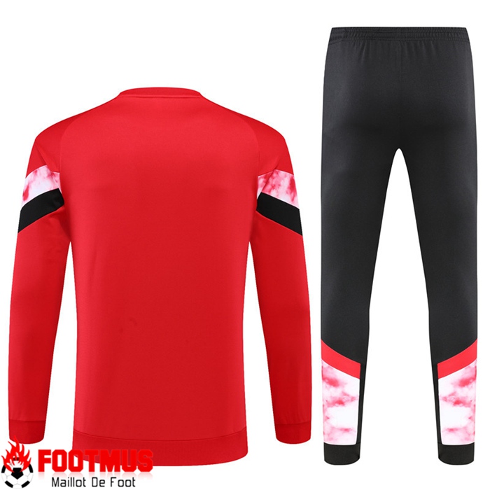 Plus Beau Ensemble Survetement de Foot Milan AC Rouge 2022/2023