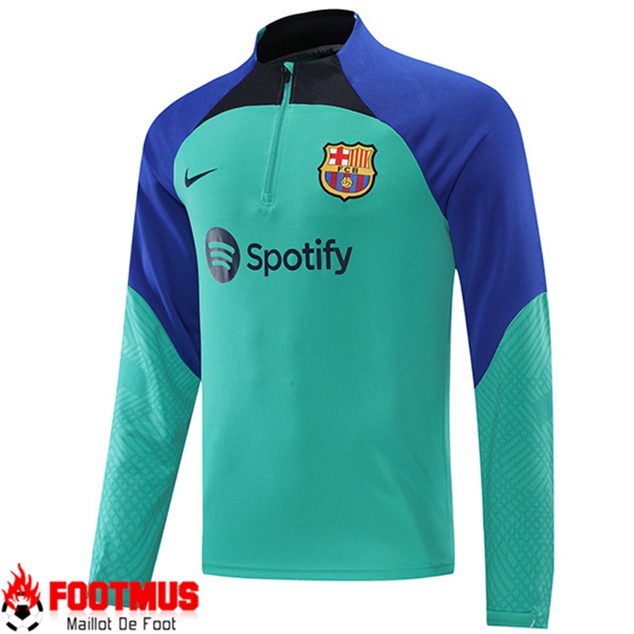 Site Fiable Sweatshirt Training NIKE FC Barcelone Bleu Clair 2022/2023