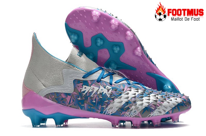 Copie Adidas Chaussures de Foot Predator Freak.1 AG Pourpre/Bleu Moins Cher