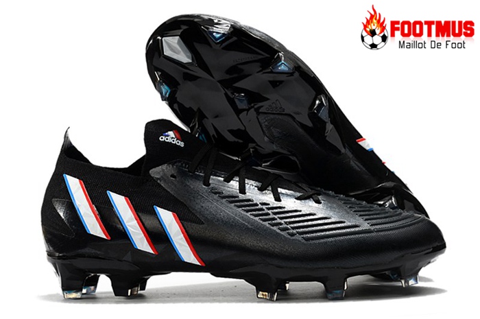 Copie Adidas Chaussures de Foot Predator Edge.1 Low FG Noir Moins Cher