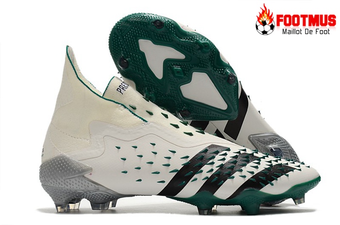 Créer Son Adidas Chaussures de Foot Predator Freak + FG Blanc Moins Cher