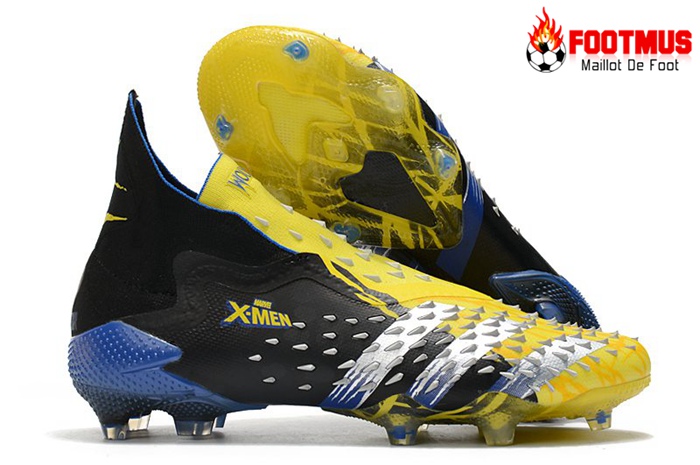 Dernier Adidas Chaussures de Foot Predator Freak + FG Jaune Pas Chere