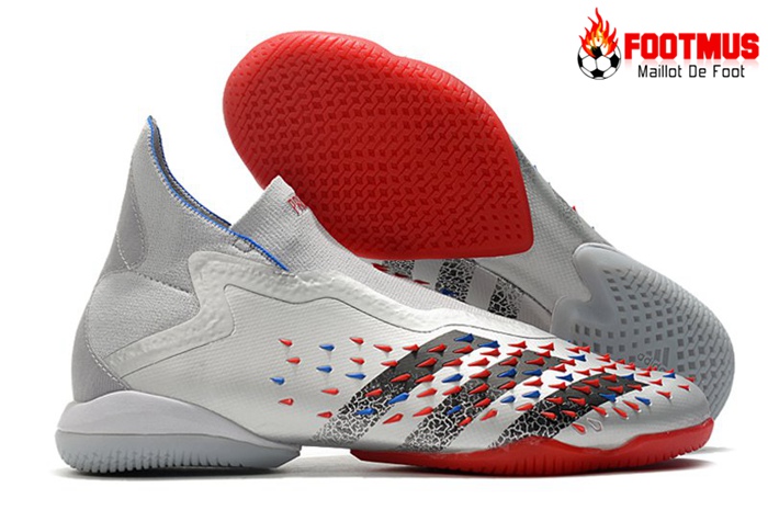 Floquer Adidas Chaussures de Foot Predator Freak + IC Gris Moins Cher