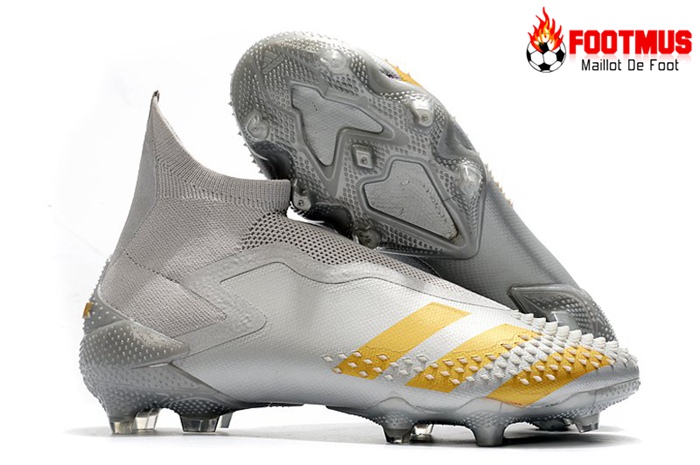 Solde Adidas Chaussures de Foot Predator Mutator 20+ FG Gris Pas Cher
