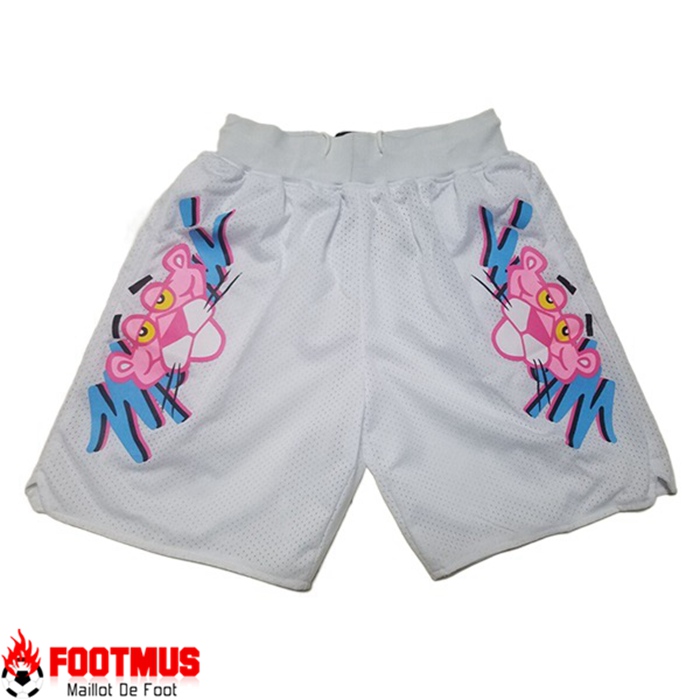 Copie Shorts NBA Miami Heat Blanc Pas Chere