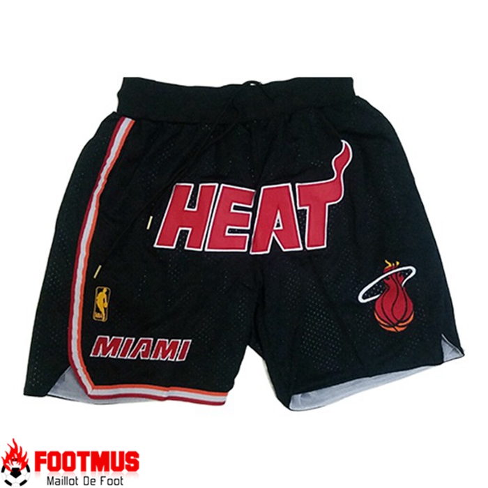 Photo Shorts NBA Miami Heat Noir Moins Cher
