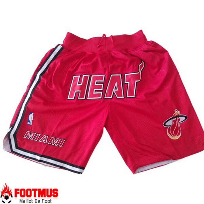 Faux Shorts NBA Miami Heat Rose Moins Cher