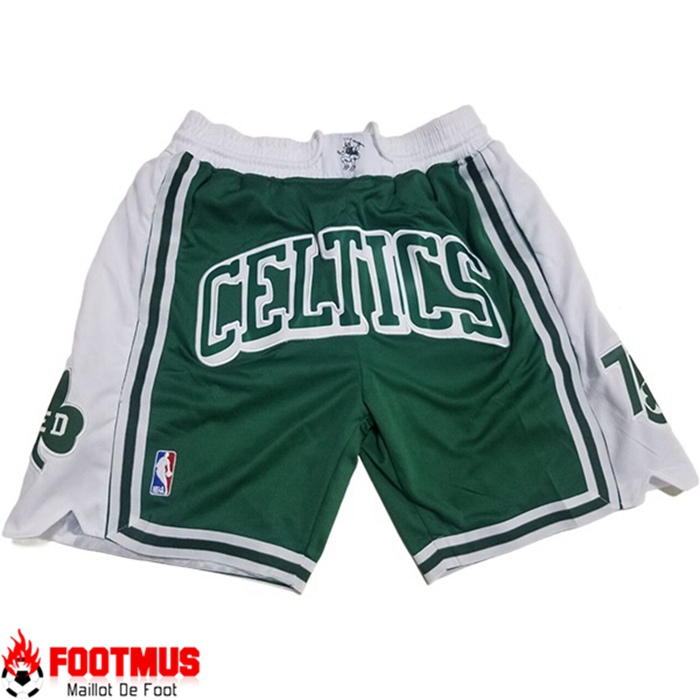 Creation Shorts NBA Boston Celtics Vert Pas Chere