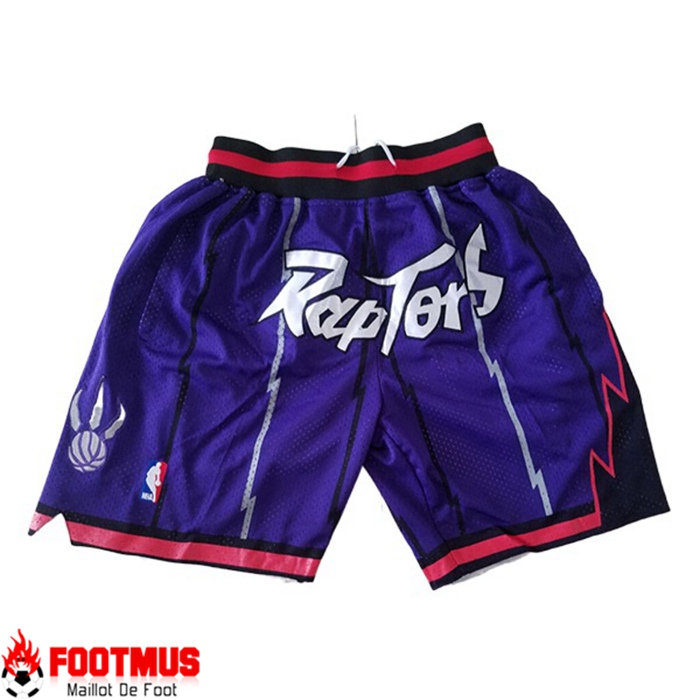 Grossiste Shorts NBA Toronto Raptors Pourpre Moins Cher