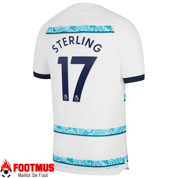 Grossiste Maillot de Foot Chelsea (STERLING #17) 2022/2023 Exterieur Pas Chere