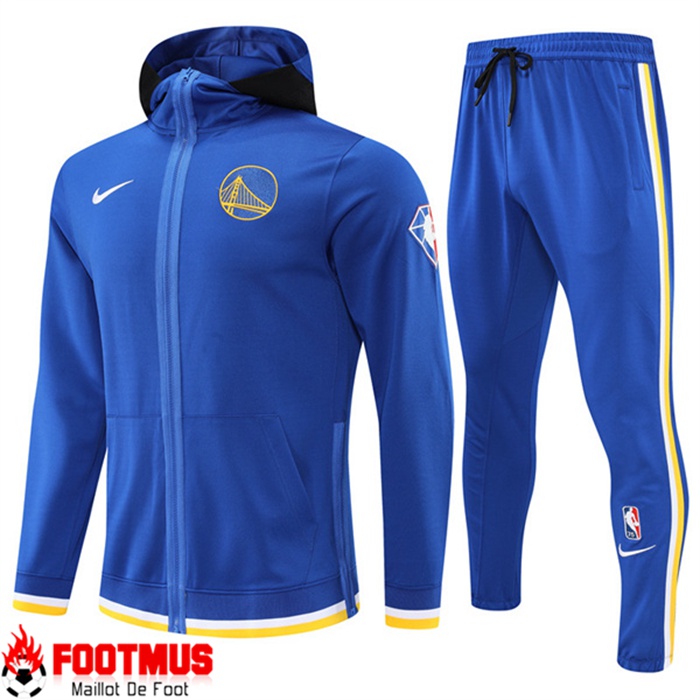 Photo Ensemble Survetement de Foot Golden State Warriors Bleu 2022 ...