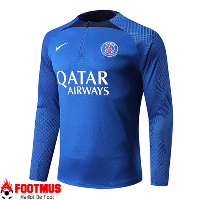 Flocage Sweatshirt Training PSG Bleu 2022/2023 Pas Cher