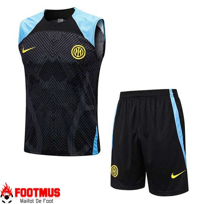 Créer Son Ensemble Training Debardeur + Shorts Inter Milan Noir 2022/ ...