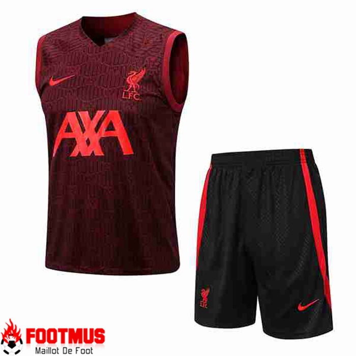 Magasin Ensemble Training Debardeur + Shorts FC Liverpool Rouge 2022/ ...