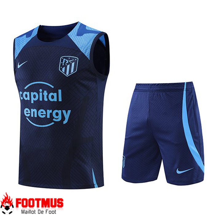 Site De Ensemble Training Debardeur + Shorts Atletico Madrid Bleu ...