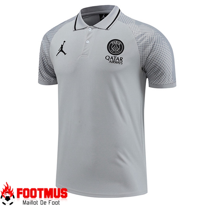 Créer Un Polo Foot PSG Gris 2022/2023 Moins Cher
