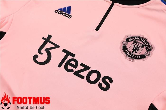 Créer Ensemble Survetement de Foot Manchester United Rose 2022/2023 Pas ...