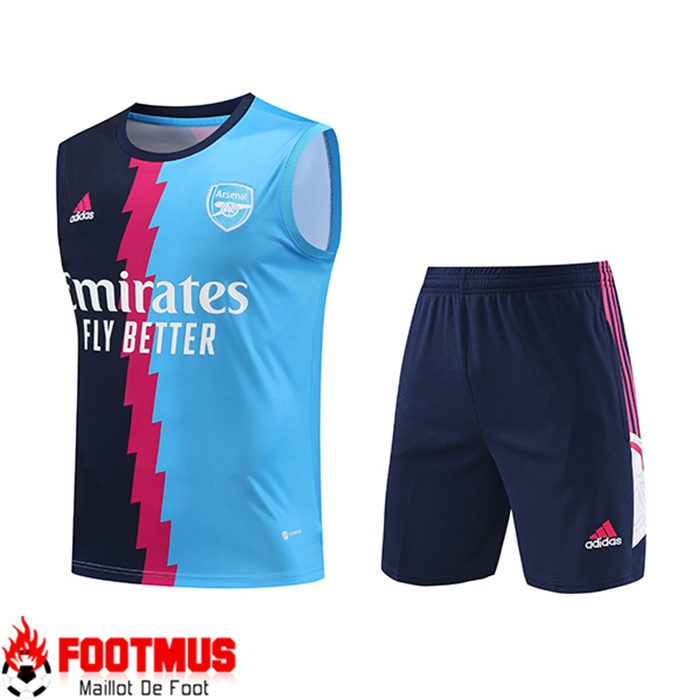 Créer Son Ensemble Training Debardeur + Shorts Arsenal Bleu 2023/2024 ...