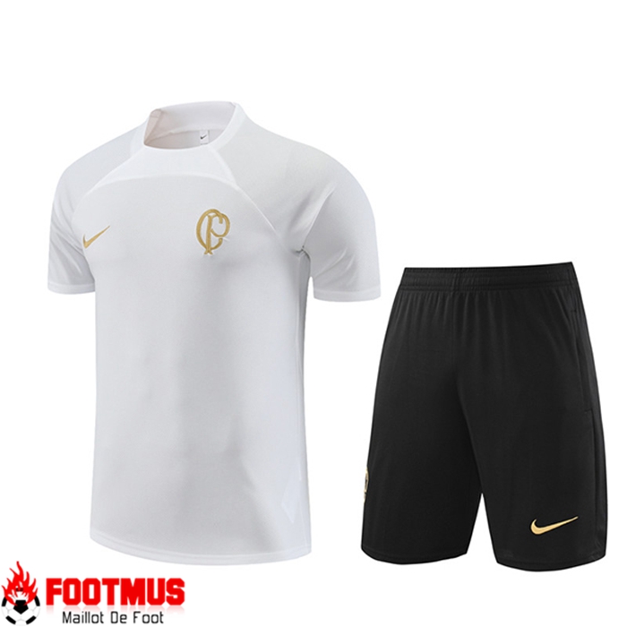 Créer Un Ensemble Training T-Shirts + Shorts Corinthians Blanc 2023/ ...