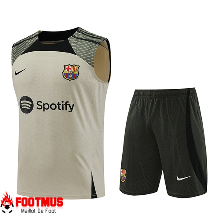 Solde Ensemble Training Debardeur + Shorts FC Barcelone Vert 2023/2024 ...