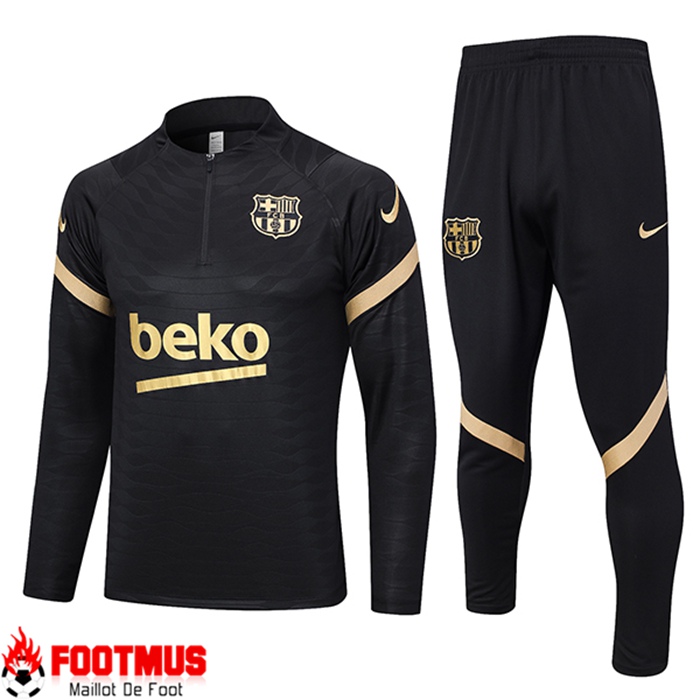 Les Plus Beaux Ensemble Survetement de Foot FC Barcelone Noir 2023/2024 ...