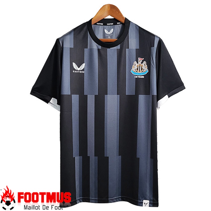 Faux Training T-Shirts Newcastle Gris/Noir 2023/2024 Moins Cher
