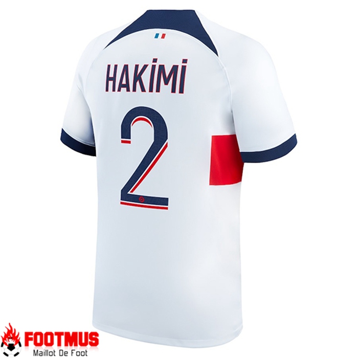 Jeu De Maillot PSG (HAKIMI #2) 2023/2024 Exterieur Pas Cher