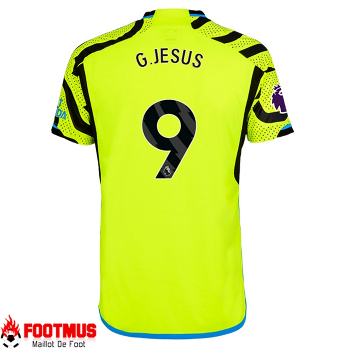 Solde Maillot Arsenal (G.JESUS #9) 2023/2024 Exterieur Pas Cher