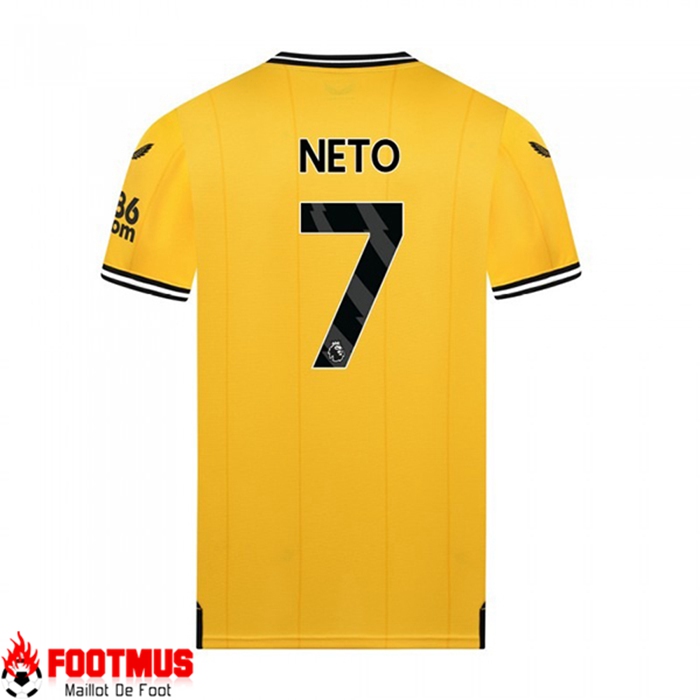 Boutique Maillot Wolves (NETO #7) 2023/2024 Domicile Pas Cher