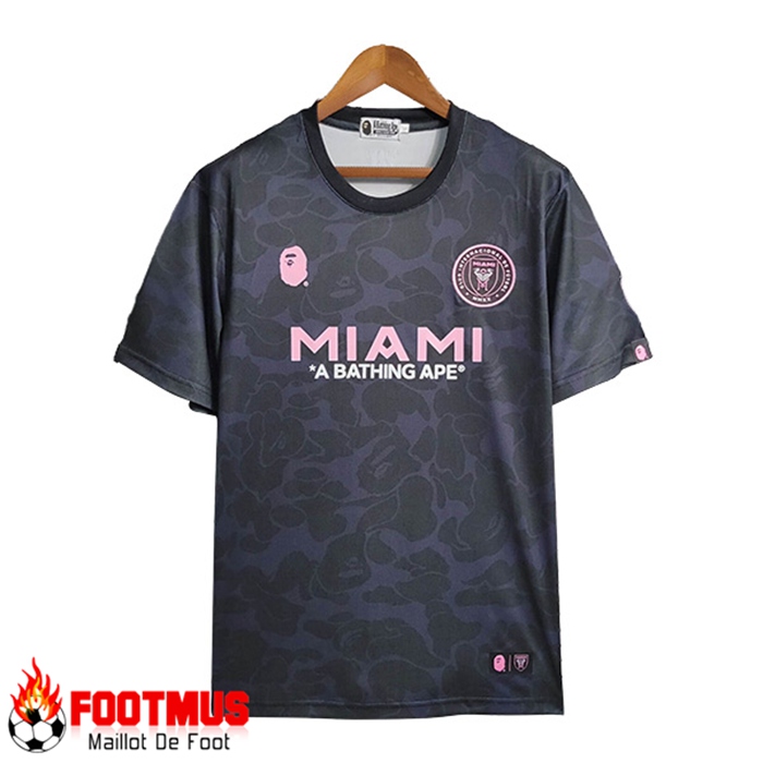 Jeux De Training T-Shirts Inter Miami CF Noir 2023/2024 Pas Chere