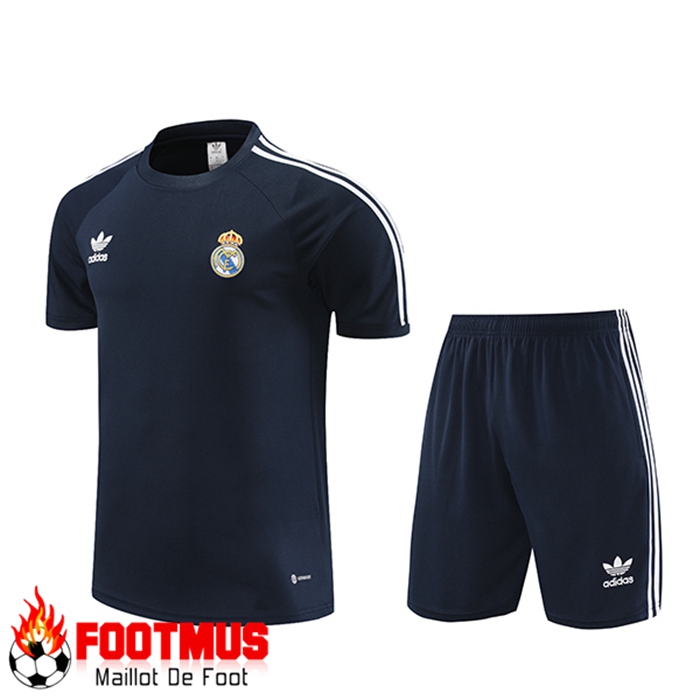 Prix Ensemble Training T-Shirts + Shorts Real Madrid Noir 2024/2025 Pas ...