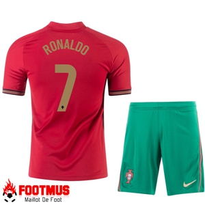Prix Maillot UEFA Euro 2020 Portugal (RONALDO 7) Enfant Domicile